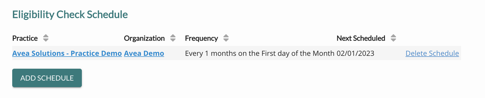 Batch Eligibility – RCM