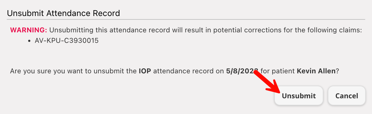 Void a Claim – RCM