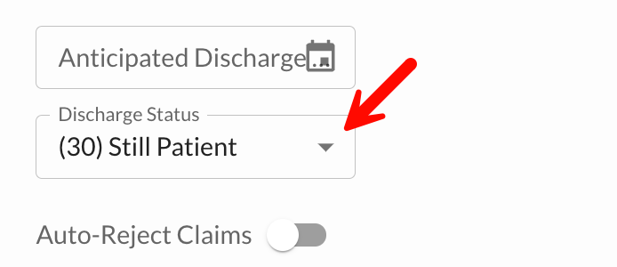 Box 17 - Patient Discharge Status – RCM