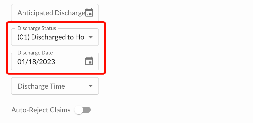 Box 16 - Discharge Hour (DHR) – Avea