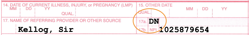 Box 17a - Other ID# – RCM