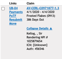 Box 64a, 64b, 64c - Document Control Number – RCM