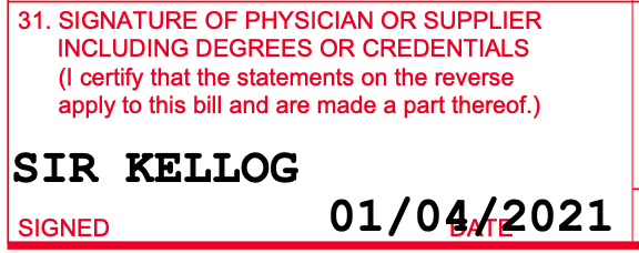 Box 31 - Signature of Physician or Supplier Including Degrees or ...
