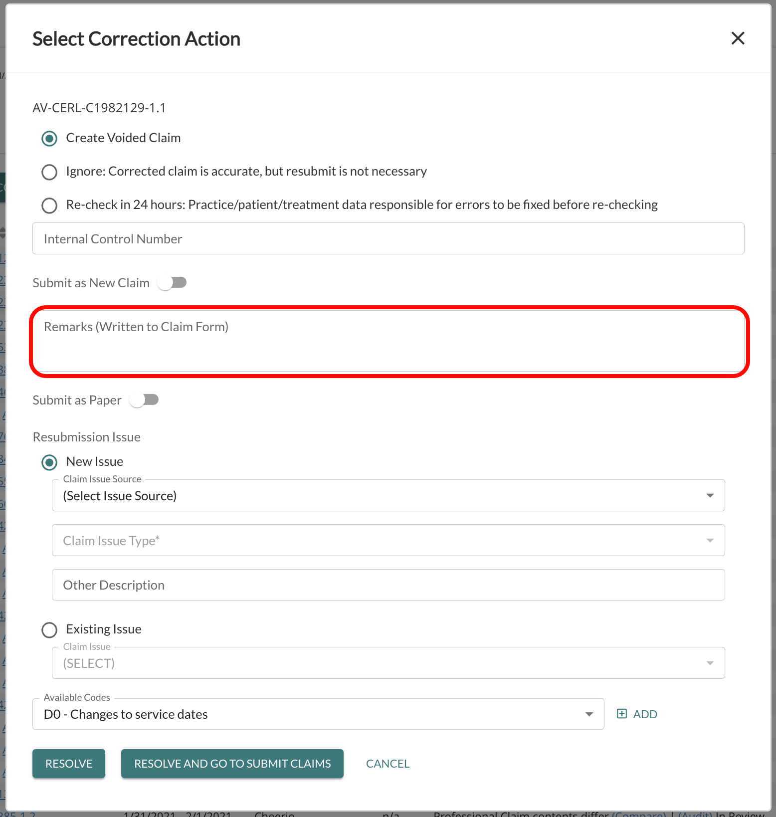 Box 80 - Remarks – RCM