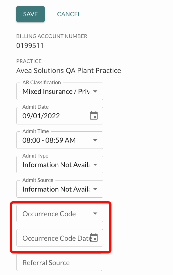 Box 31-34 Occurrence Code/Date – Avea