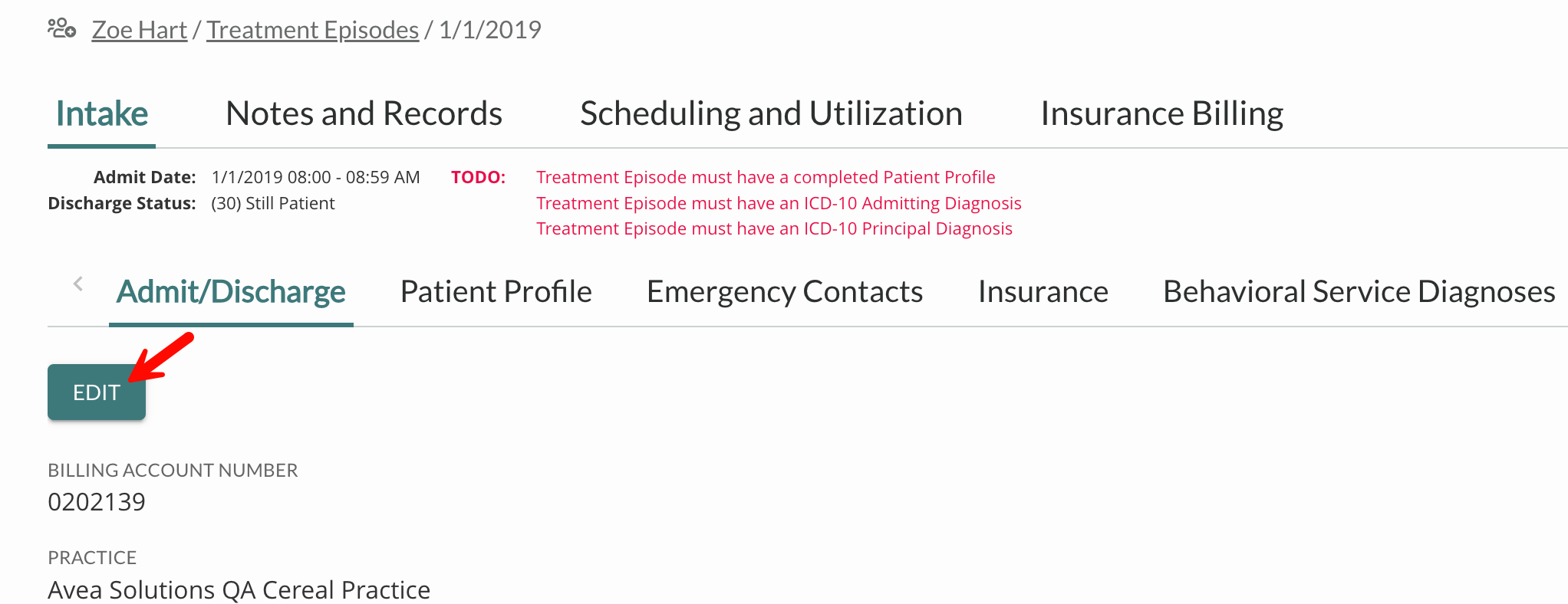 A/R Classifications – RCM