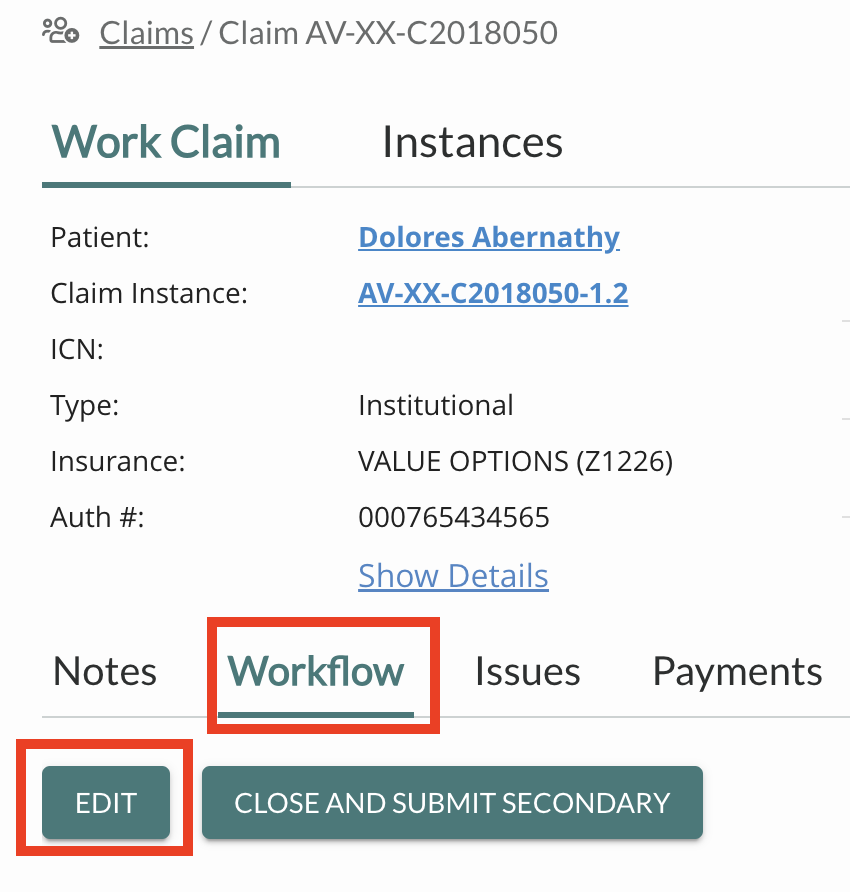Box 22 - Resubmission Code/Original Ref. Number – RCM