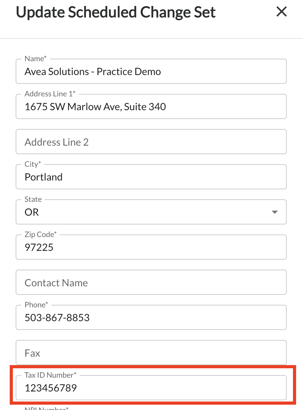 Box 25 - Federal Tax ID Number – RCM