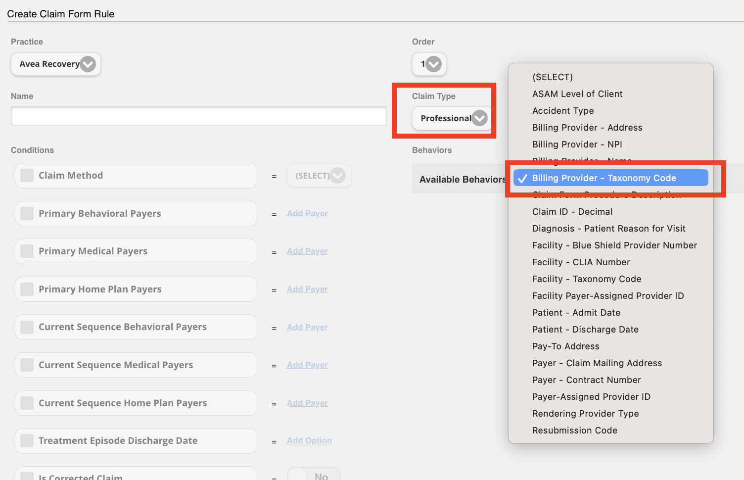 Box 33b - Other ID# – RCM