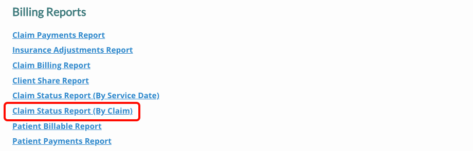 Claim Status Report (By Claim) – Avea