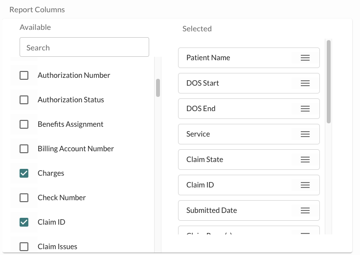 Claim Status Report (By Claim) – Avea