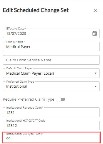 Box 4 - Type of Bill – RCM
