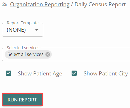 Daily Census Report – Avea