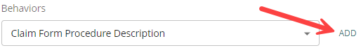 Add Claim Form Procedure Description – RCM