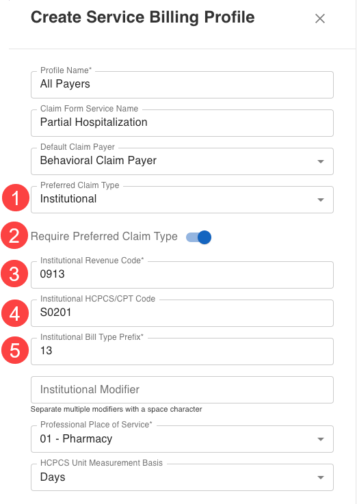 Create Billable Services - EMR + RCM – RCM