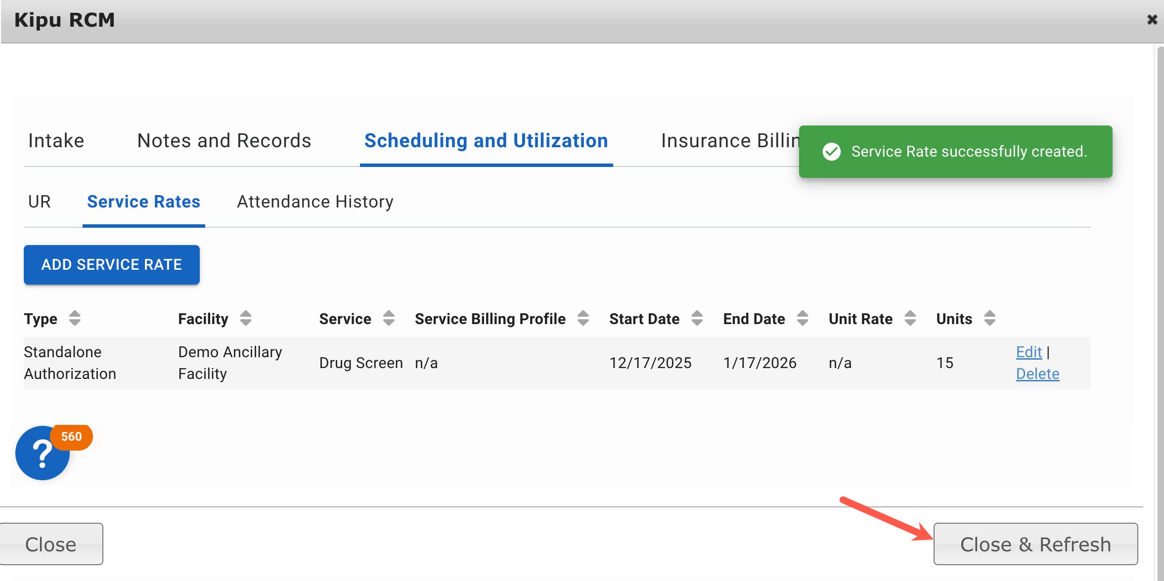 Create U/R Plans - EMR + RCM – RCM
